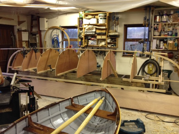 Building stocks set up for boat. | Wooden boat builder, Boat for sale ...