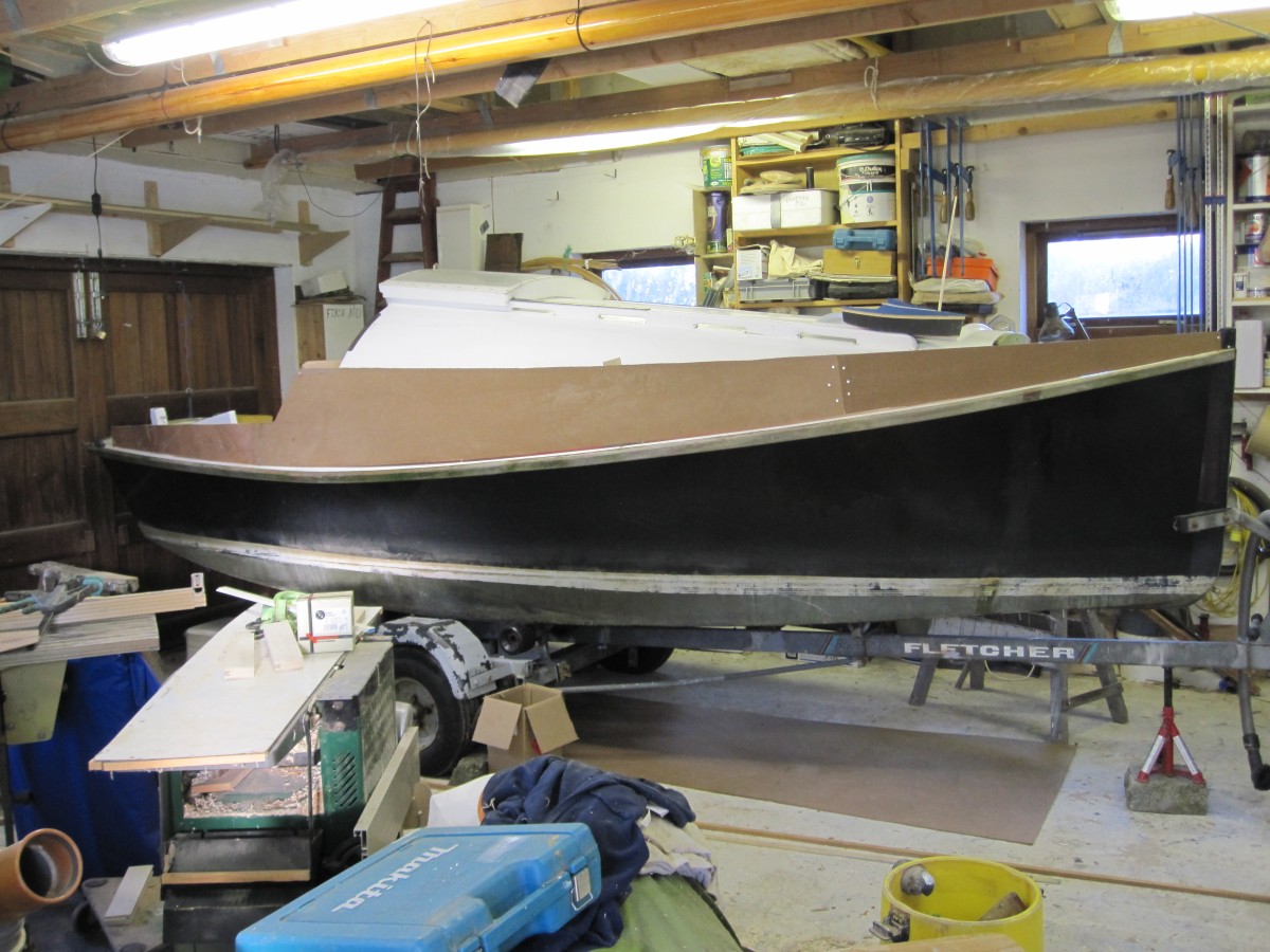 16′ Sharpie Microcruiser rebuild. | Wooden boat builder, Boat for sale ...