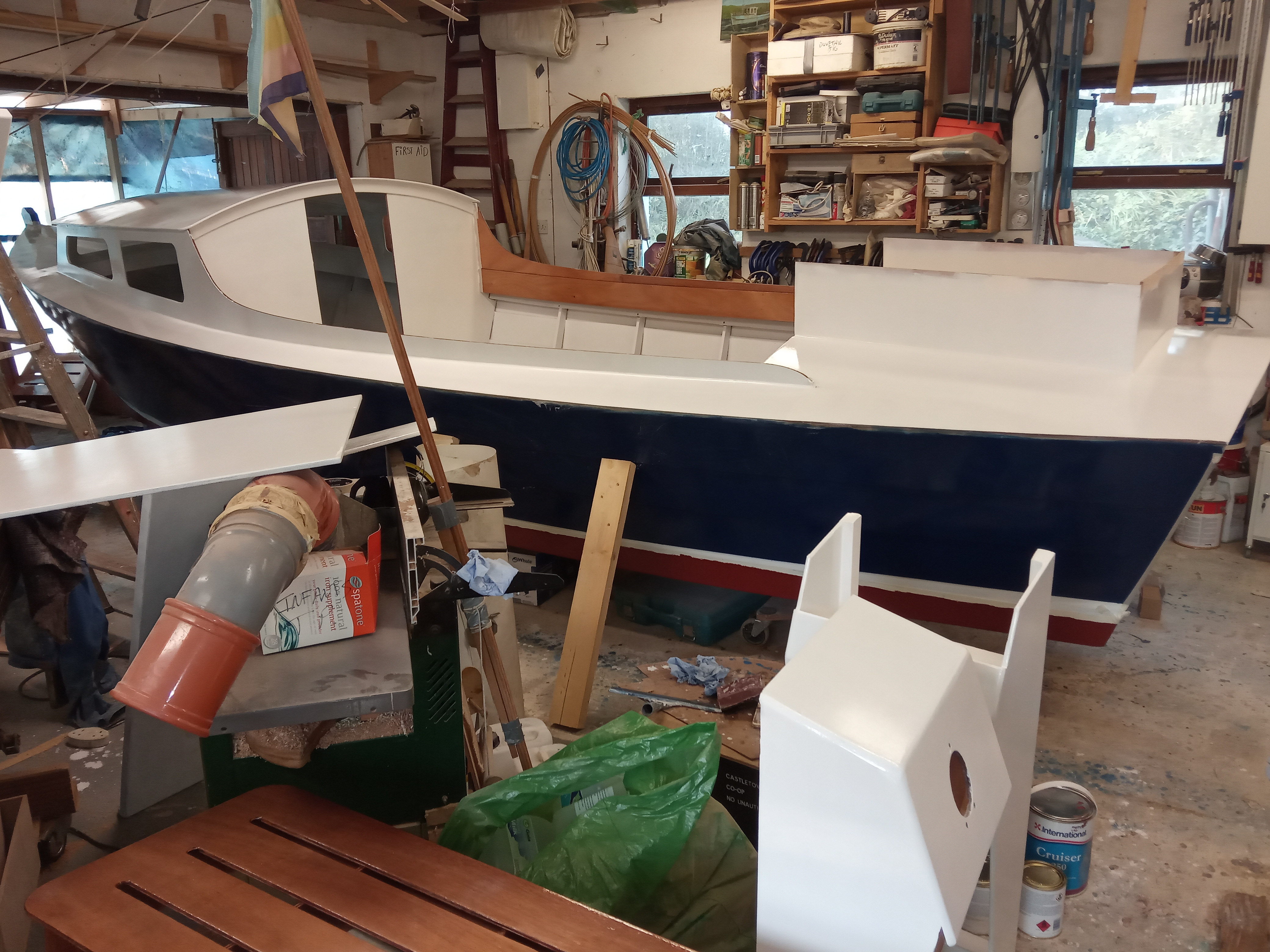 Ninigret 22′ Almost ready to go. | Wooden boat builder, Boat for sale ...
